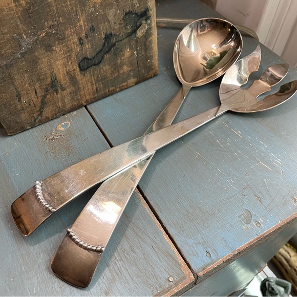 Three crowns | Dining | Ingrid Silver Serving Spoons Setby Three Crowns ...